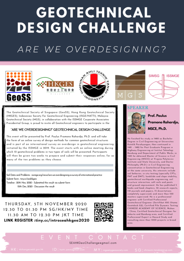 Geotechnical Design Challenge – Malaysian Geotechnical Society
